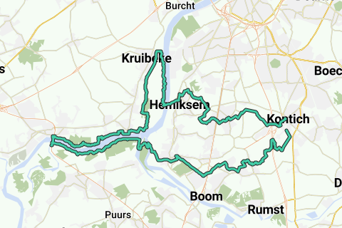 Overzet Hemiksem en Schelle - Recreatieve fietsroute | RouteYou