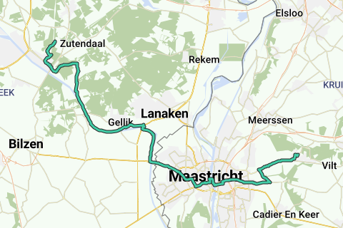 Berg en Terblijt - Zutendaal - Recreatieve fietsroute | RouteYou