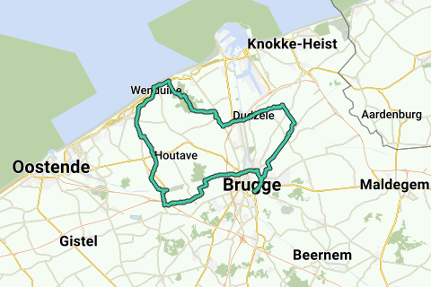 Wenduine brugge - Recreatieve fietsroute | RouteYou