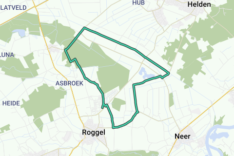 Roggel - Recreatieve fietsroute | RouteYou