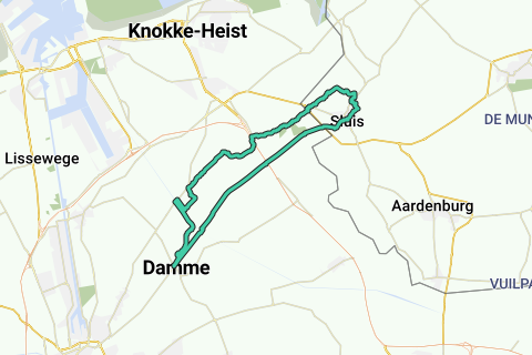 Damme-Sluis - Wandelroute | RouteYou