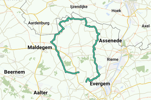 Waarschoot - Evergem - Recreatieve fietsroute | RouteYou