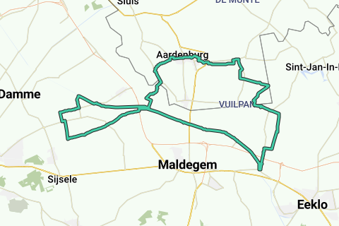 Okra trip Sint Laureins - Moerkerke - Recreatieve fietsroute | RouteYou