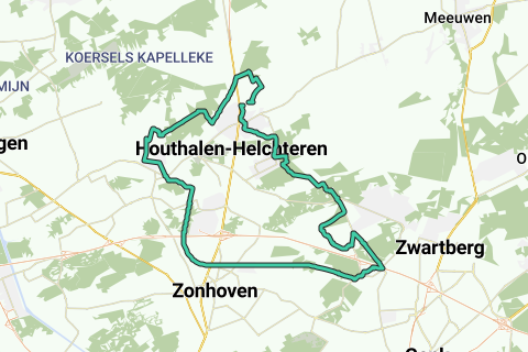 Toertje Ter dolen Helchteren - Recreatieve fietsroute | RouteYou