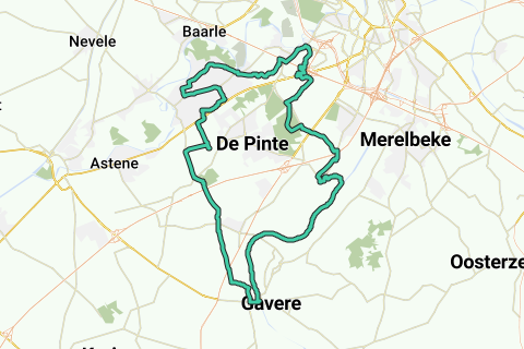 Groene rondrit vanuit Gavere - Recreatieve fietsroute | RouteYou
