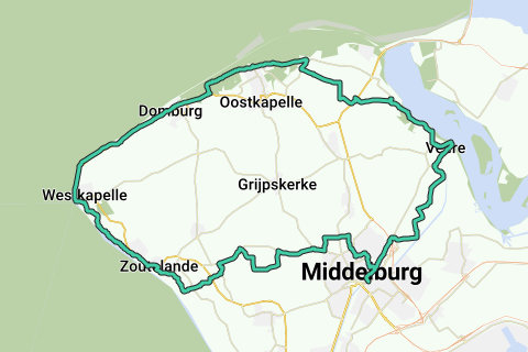 Rondje Walcheren vanuit Middelburg - Recreatieve fietsroute | RouteYou