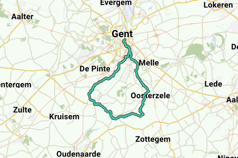 Gent Oosterzele Gavere - Recreatieve fietsroute | RouteYou