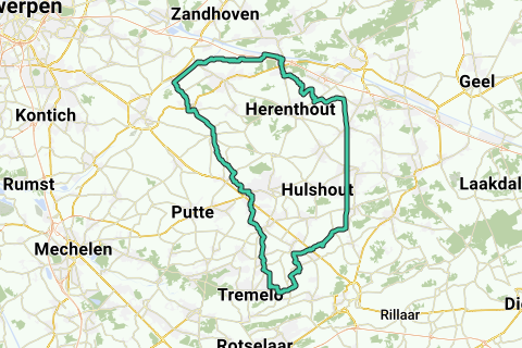 Grobbendonk - Recreatieve fietsroute | RouteYou
