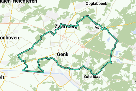 Genk stadion Genk - Recreatieve fietsroute | RouteYou