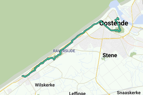 GR 5A Middelkerke - Oostende - Recreatieve wandelroute | RouteYou