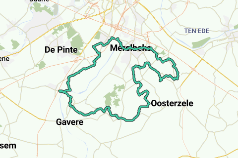Zwijnaarde - Merelbeke - Recreatieve fietsroute | RouteYou