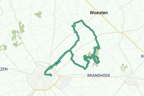 Poperinge station - Wandelroute | RouteYou