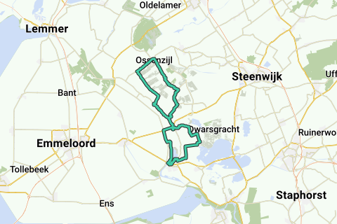 Vollenhove - Marknesse - Recreatieve fietsroute | RouteYou