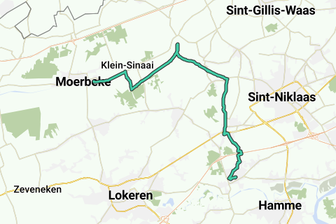 Moerbeke - Waasmunster - Recreatieve fietsroute | RouteYou