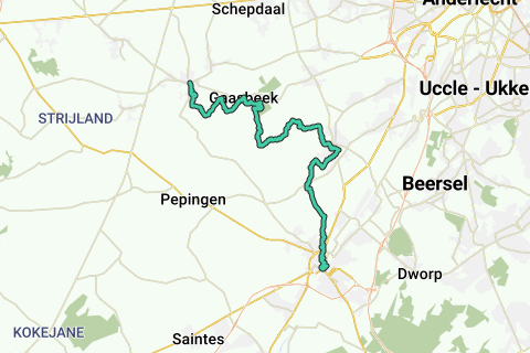 Halle - Sint-Kwintens-Lennik - Hikingroute | RouteYou