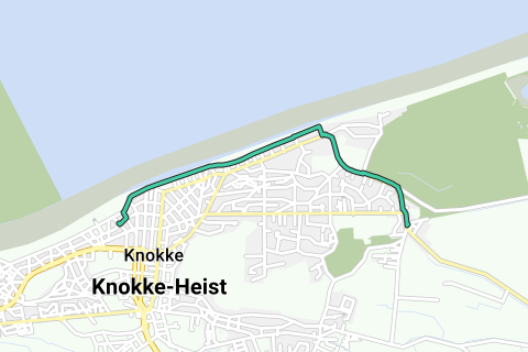 Knokke-Heist - Recreatieve wandelroute | RouteYou