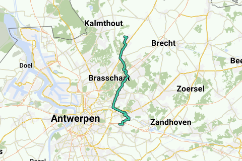 Wommelgem - Wuustwezel - Racefietsroute | RouteYou