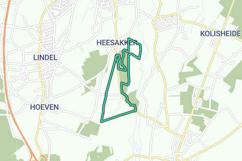 Heesakkerheide Pelt - red - 6.9 km - Recreational walking route | RouteYou