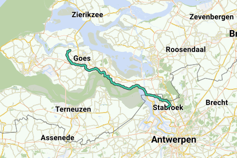 Stabroek/ Wolphaartsdijk - Racefietsroute | RouteYou