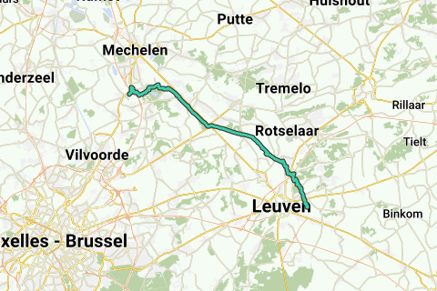 Kessel-Lo - Zemst - Recreational cycle route | RouteYou