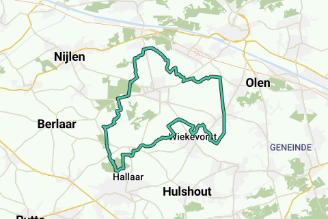 Vallei van de Grote Nete - Recreatieve fietsroute | RouteYou