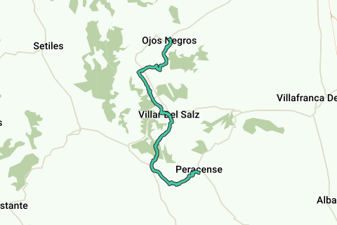 GR-24. Etappe 08. Ojos Negros-Peracense - Hikingroute | RouteYou