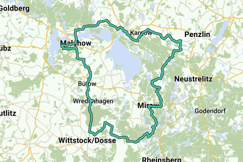 Die Schleife beginnt in Waren (Müritz) 30-12-25 - Tourenmotorrad-Route ...