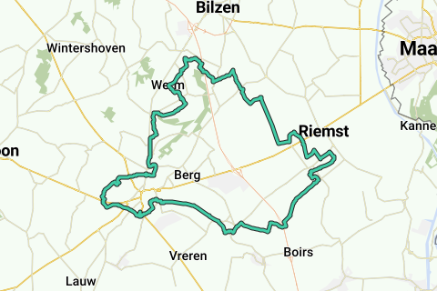 Riemst - Recreatieve fietsroute | RouteYou