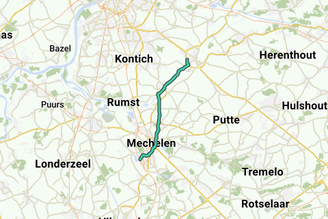 Lier - Mechelen - Recreatieve fietsroute | RouteYou