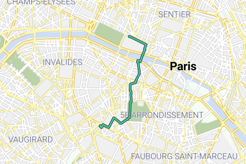 Paris - Recreational walking route | RouteYou