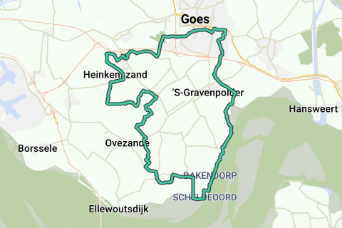 Zuid-Beveland Tuinenroute - Recreatieve fietsroute | RouteYou