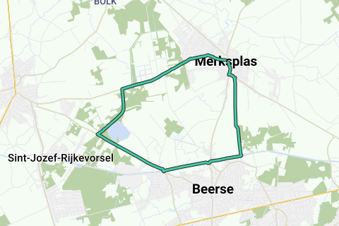Merksplas-Beerse-Merksplas - Recreatieve wandelroute | RouteYou