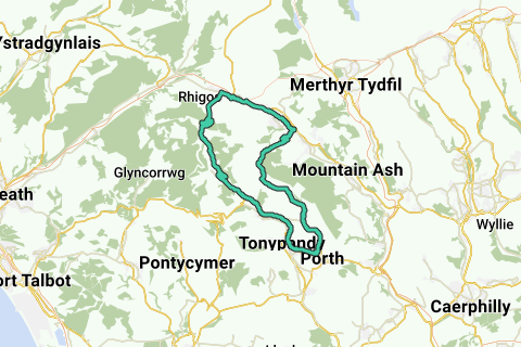 Rhigos - Aberdare Mountains - Cycle route | RouteYou