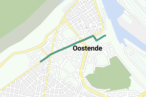 Oostende Station - AZ Damiaan Campus Sint-Jozef Oostende - Wandelroute ...