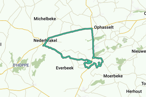 Examenroute Brakel Geraardsbergen - Standaard autoroute | RouteYou