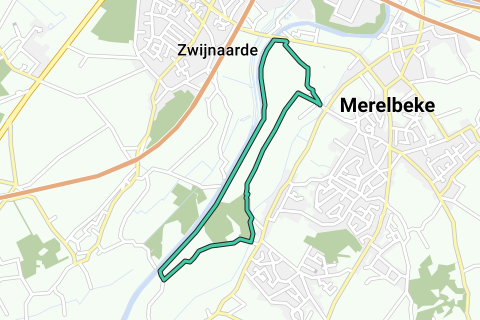 merelbeke, langs de schelde - Recreatieve wandelroute | RouteYou
