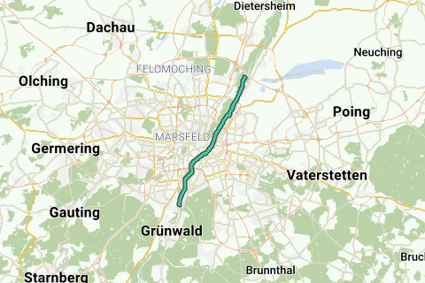 Fahrradhauptroute Isarradweg Ost - Freizeit Fahrradroute | RouteYou