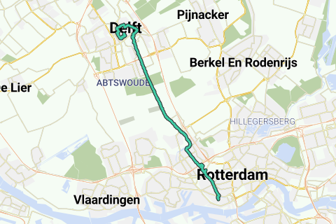 Wandelen van Delft naar Rotterdam - Wandelroute | RouteYou