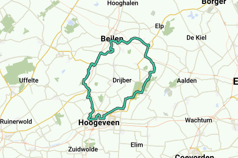 westerbork hoogeveen - Fietsroute | RouteYou