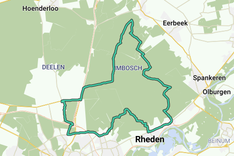 rondje posbank-beekbergen - Fietsroute | RouteYou
