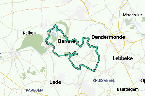 Fietsroute Berlare - Donkmeer - Recreatieve fietsroute | RouteYou