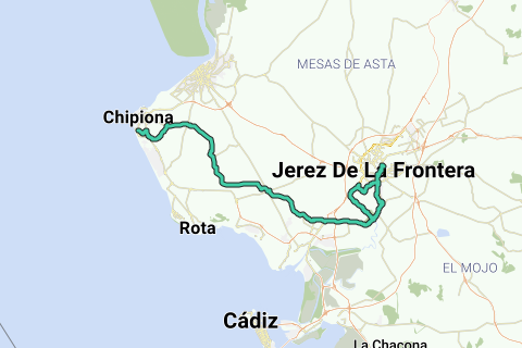 training 2 chipiona - Racefietsroute | RouteYou