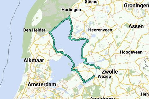 rondje ijsselmeer - Motor- en autoroute | RouteYou