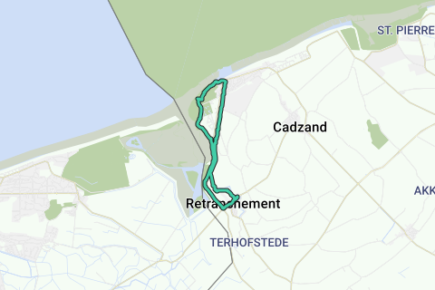 Retranchement - Cadzand-Bad - Wandelroute | RouteYou