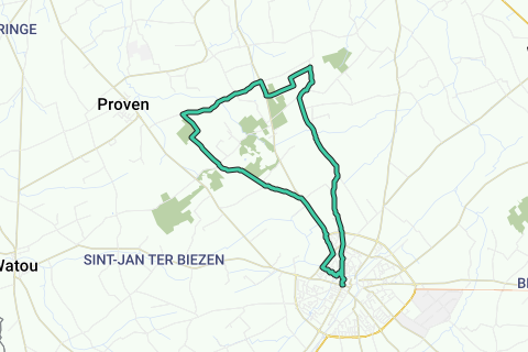 Lus Westvleteren - Poperinge - Recreatieve wandelroute | RouteYou