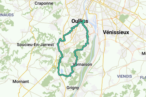 30 km Irigny Millery - Itinéraire à vélo | RouteYou