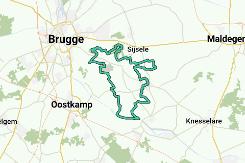 Beernem 35.5km Langs Velden en Meersen - Recreatieve fietsroute | RouteYou