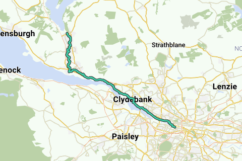 Sustrans Glasgow to Loch Lomond Cycleway - Scotland cycle tour Day 1 ...
