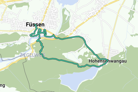 Walk through Füssen and Neuschwanstein Castle - Recreational walking ...