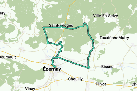 Doorheen de Montagne de Reims vanuit Épernay - Recreatieve fietsroute ...